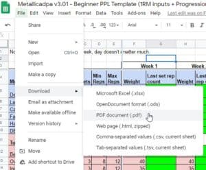 6 Day PPL Split Workout Routines - Google Sheets (2025) - Lift Vault